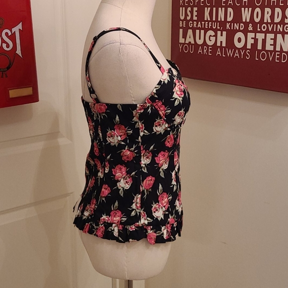 SAMPLE | Tops | Sample Corset Floral Top | Poshmark